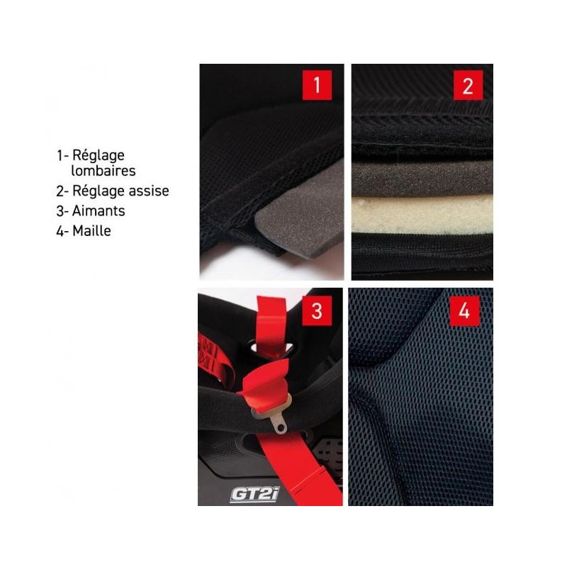 SIÈGE BAQUET GT2I FIA CLUB EVO - TUBULAIRE